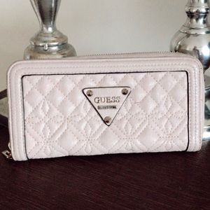 Guess Bags | Guess Womens Wallet Red With Embossed Logo | Poshmark